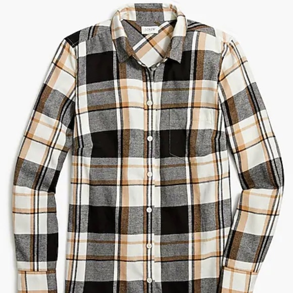 J. Crew Factory | Tops | Jcrew Plaid Flannel Shirt | Poshmark